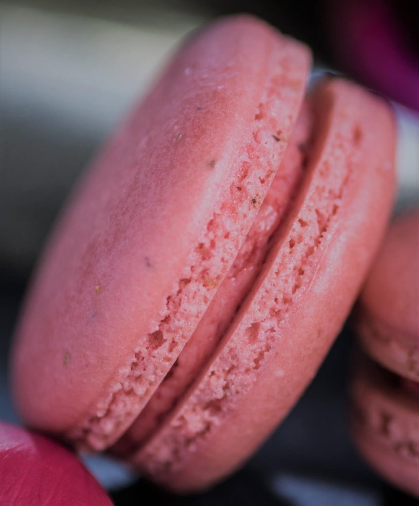 Rose Flavored French Macaron Recipe - Saëna Baking Co
